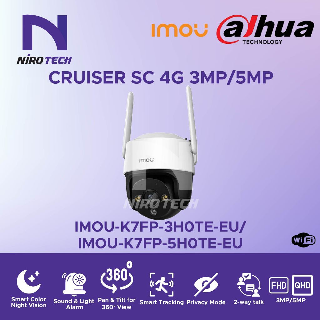 IMOU Cruiser SC 4G 3MP/5MP Outdoor CCTV Camera (IMOU-K7FP-3H0TE-EU/IMOU ...