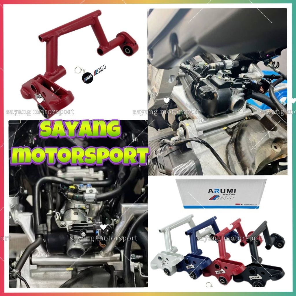 SWING ARM BRACKET ADV150/ADV160 EXTENDER+2 INCH ARUMI ENGINE BRACKET ...
