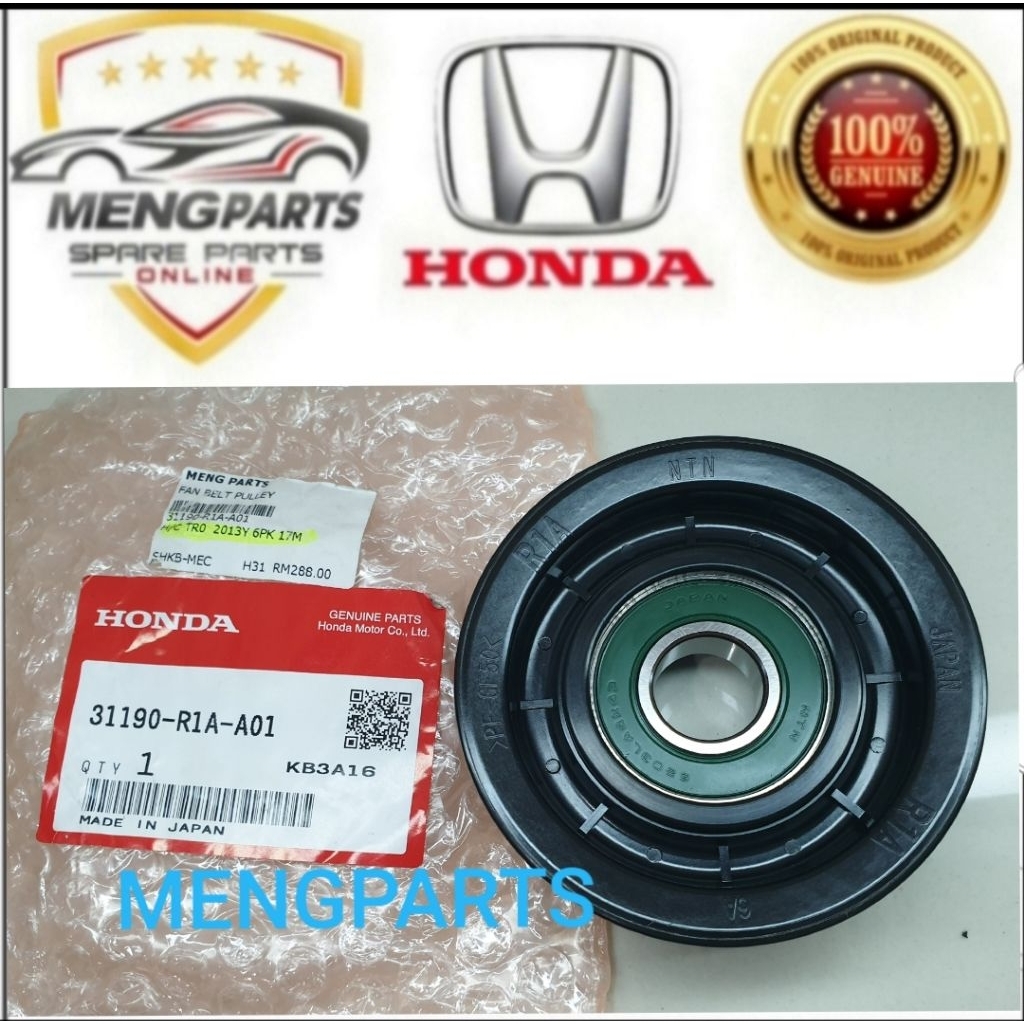 ORIGINAL HONDA T2A FB TRO FC TEA 1.8 HRV T7A CRV TOA 6PK IDLER PULLEY ...