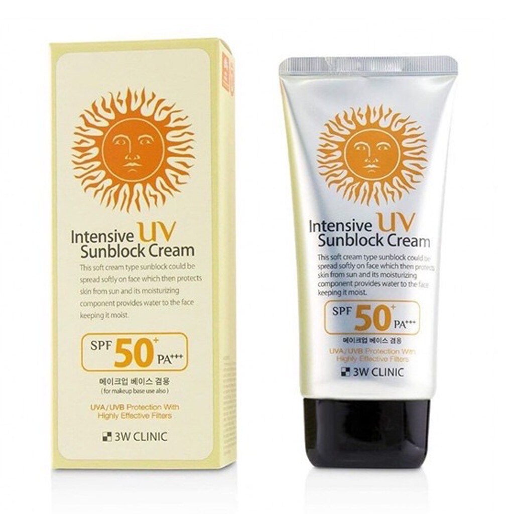 3W Clinic 𝗦𝗣𝗙 𝟱𝟬++ /Anjo Sunscream Intensive Sunblock Cream orignal ...