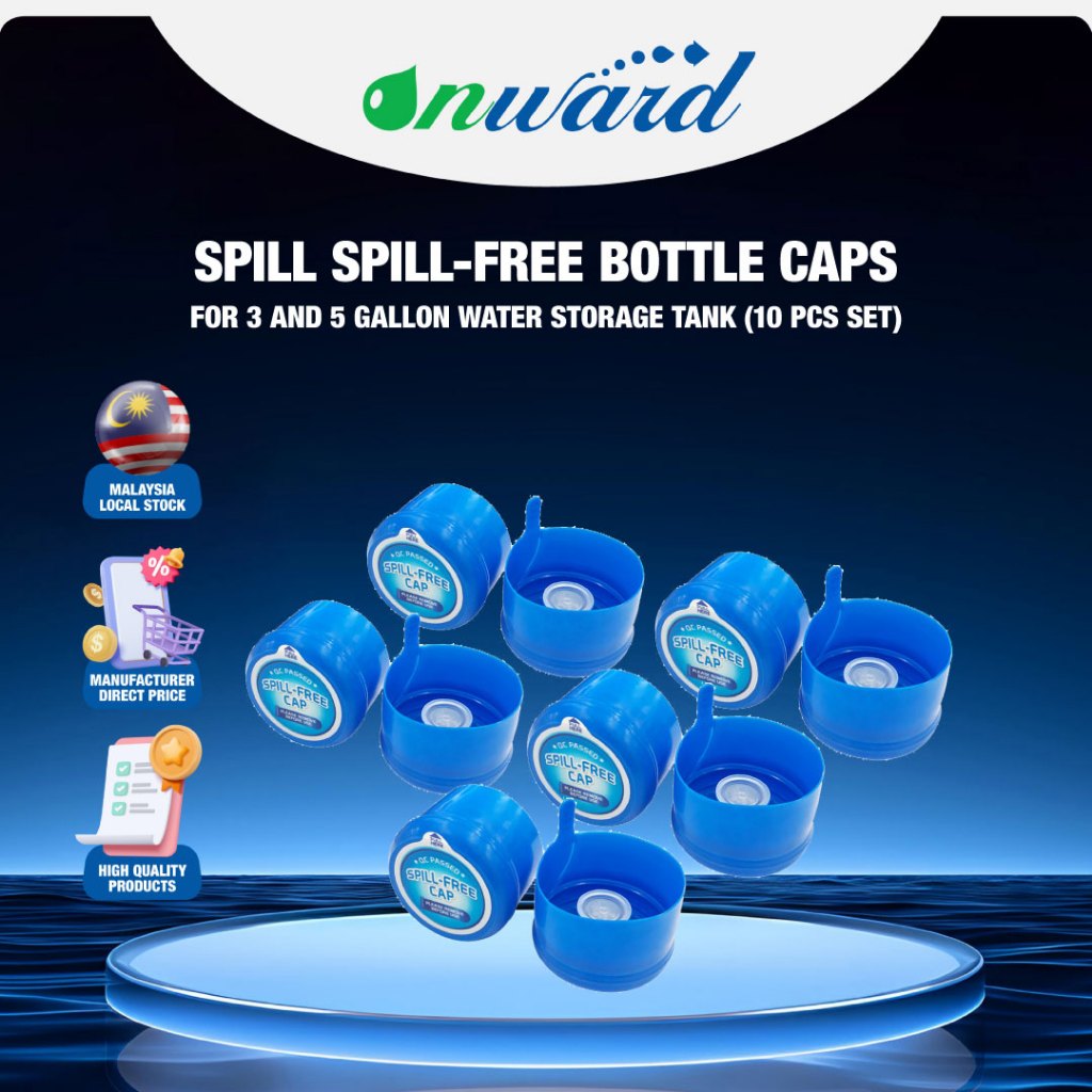 Non Spill SPILL-FREE Bottle caps for 3 and 5 Gallon Water Storage Tank ...