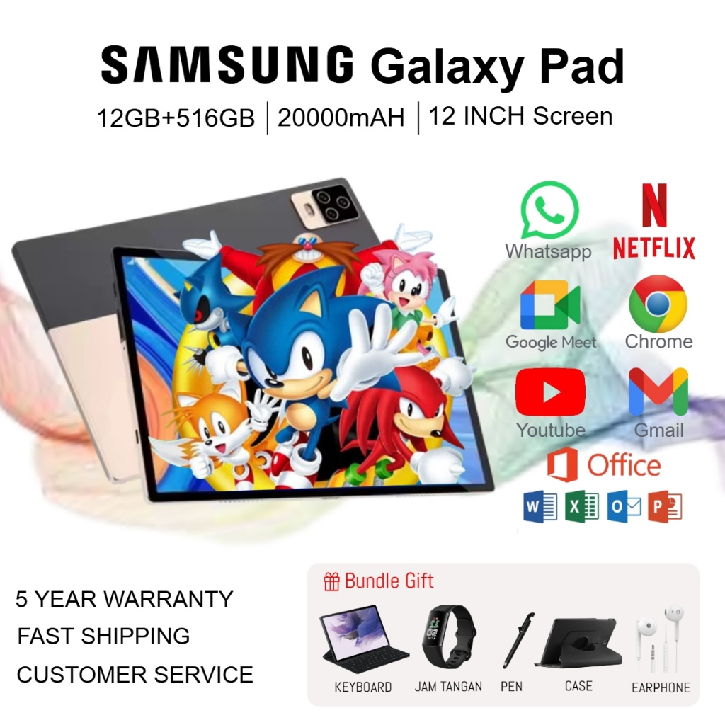 2025 5G Tablet Samsung Galaxy Tab P80 12 Inch Tablet 16GB+512GB ...
