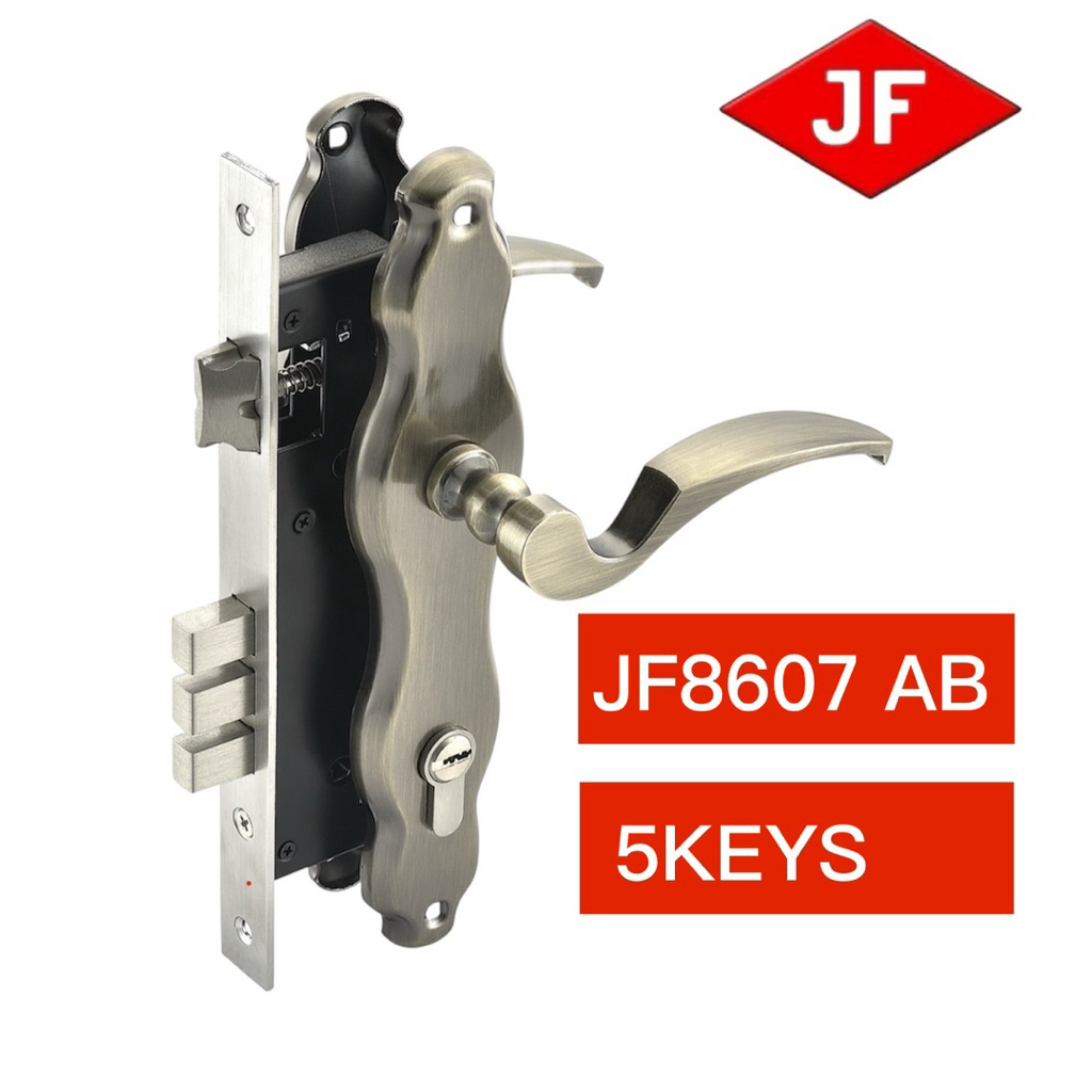 JF8607 GRILLE DOOR LOCK MORTISE LOCK HANDLE ENTRANCE IRON DOOR GATE ...