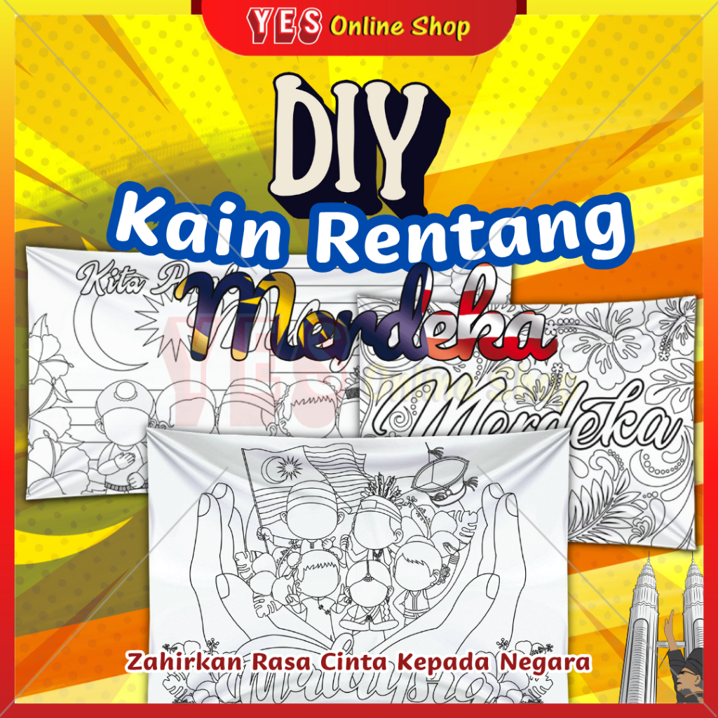 KAIN RENTANG MERDEKA - AKTIVITI MURID BANNER MEWARNA | Shopee Malaysia