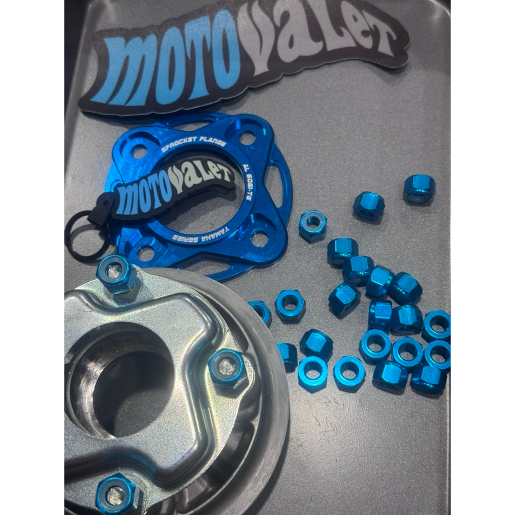 Nut CNC & Anodized NUT with special Locktite For Original hub Spocket ...
