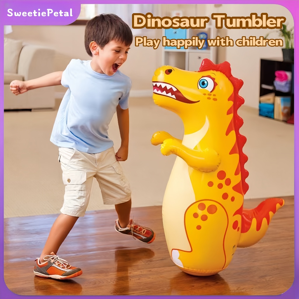[Hot] Inflatable Dino Punch Toy / Wobbly Rock & Return Action / Kids ...