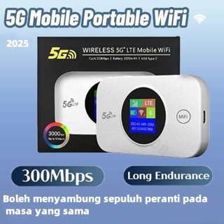 Portable Modem USB WiFi 5G LTE 600Mbps Mifi Router Hotspot Kad SIM ...