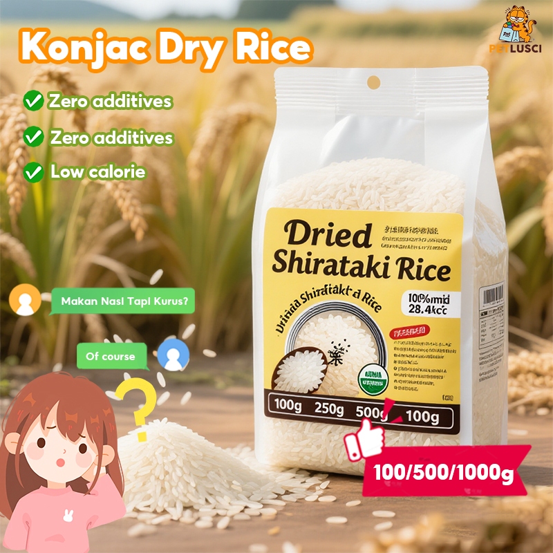 [ Halal ] Konjac Rice Beras Konjac Tanpa Lemak Low Karbohidrat Konjac ...