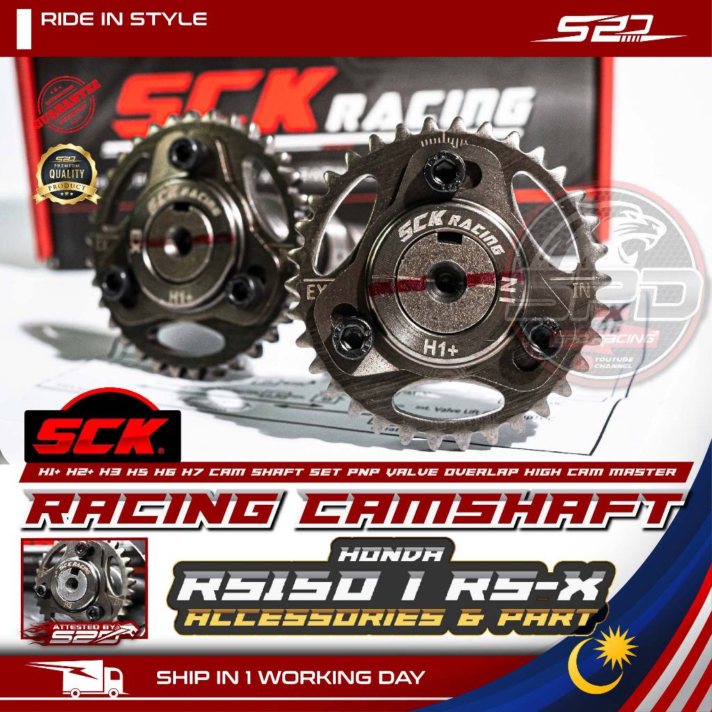 Twin Camshaft SCK Racing RS150R RS-X 150 WINNER X H1+ H2+ H3 H5 H6 H7 ...