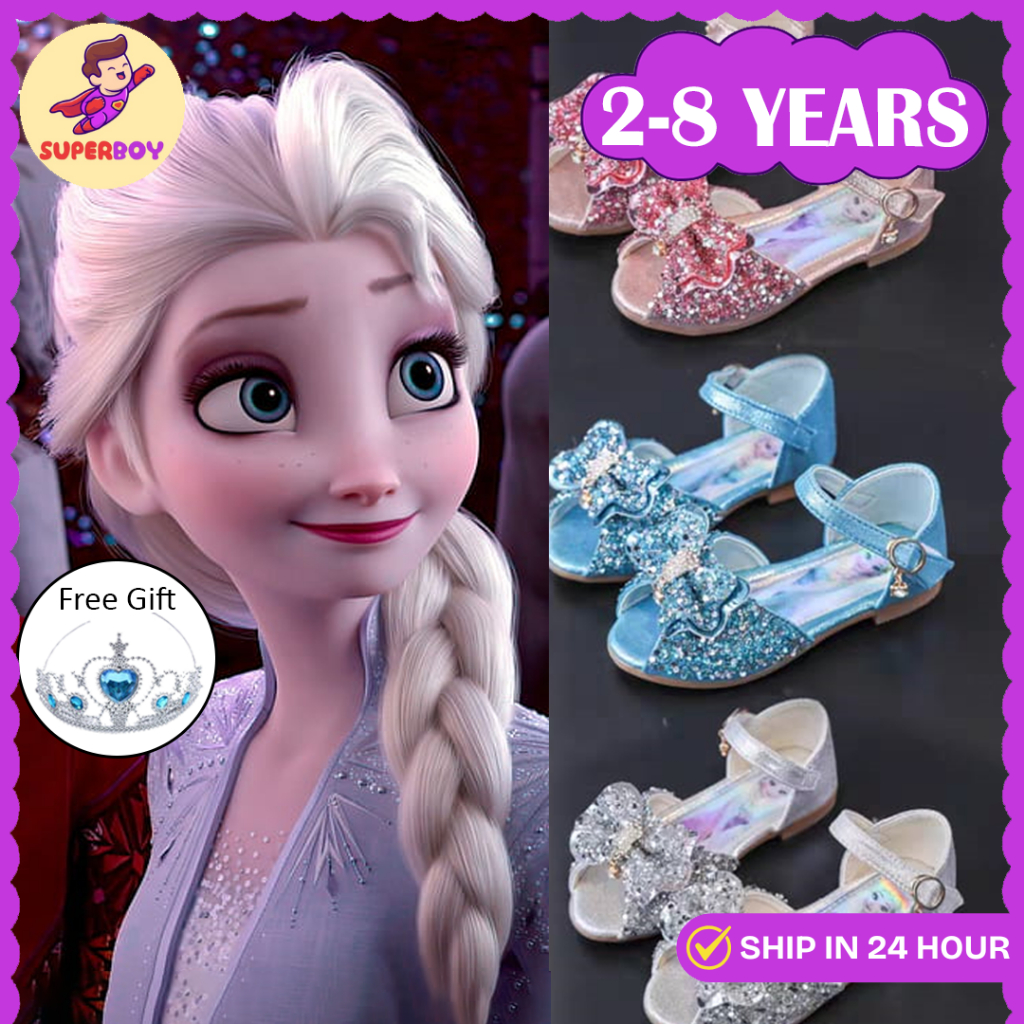 24-33 Princess Elsa Ribbon Rhinestone for Kids Girls Fashion Beach ...
