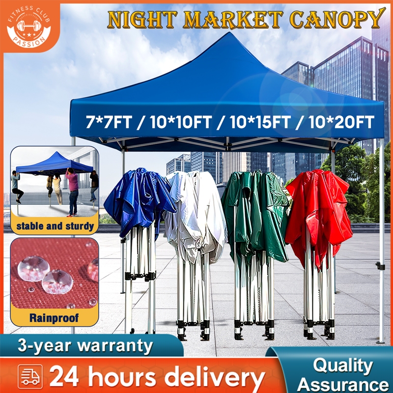 Full Set 10x10 Ft Khemah Niaga Pasar Malam 10 Kaki Night Market Canopy ...