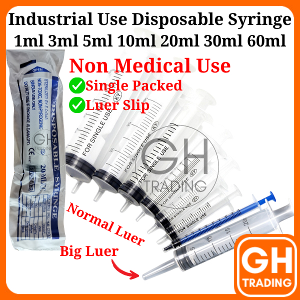 Picagari Syringe 1ml 3ml 5ml 10ml 20ml 30ml 50ml 针筒 Pigacari Besar | Shopee Malaysia