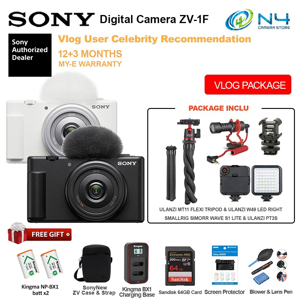 Sony ZV-1F ZV1F Digital Camera Vlogging Camera SONY MALAYSIA 12+3 MONTH ...