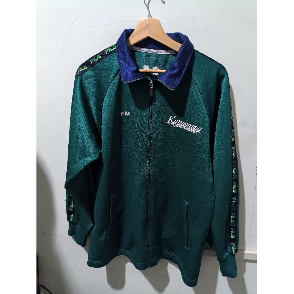 Vintage Fila zip up jacket size M green used Bundle | Shopee Malaysia