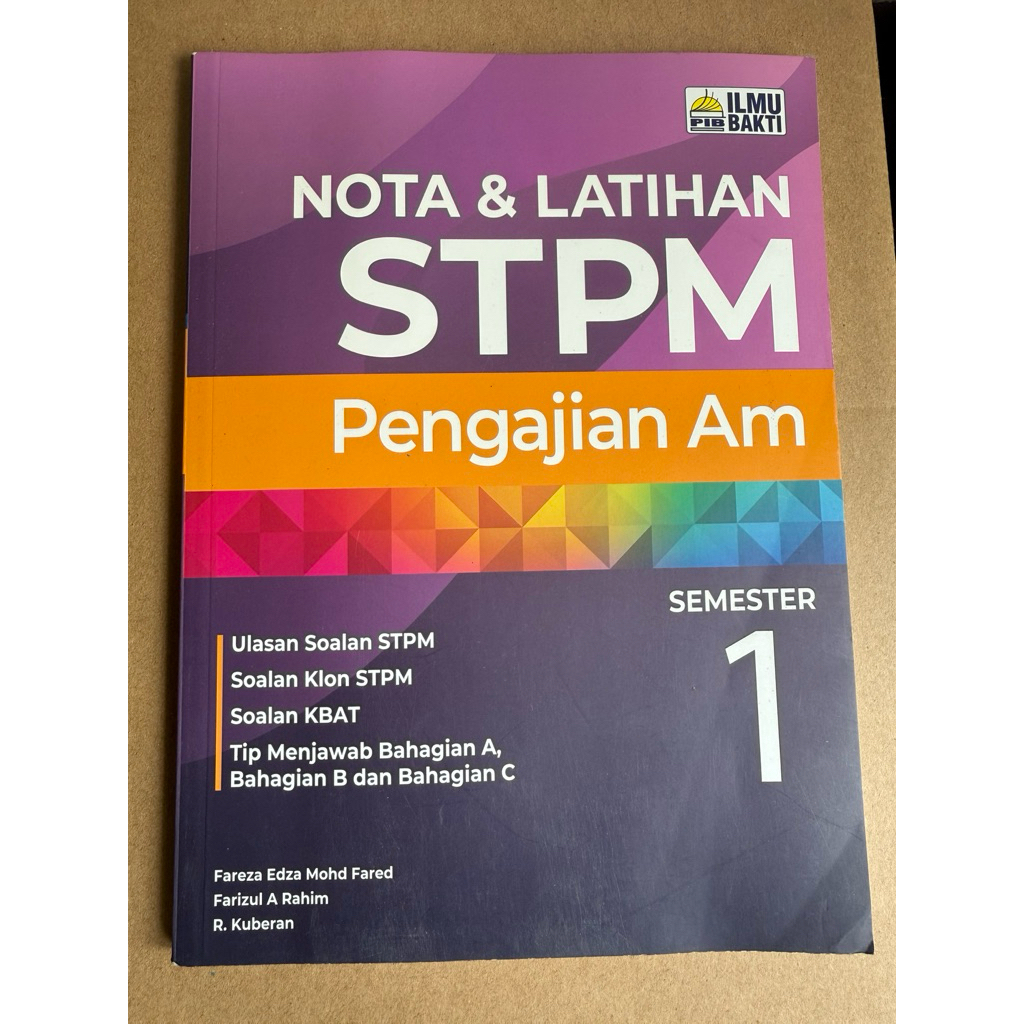 Buku STPM Pengajian Am Nota & Latihan (semester 1) prelove | Shopee ...