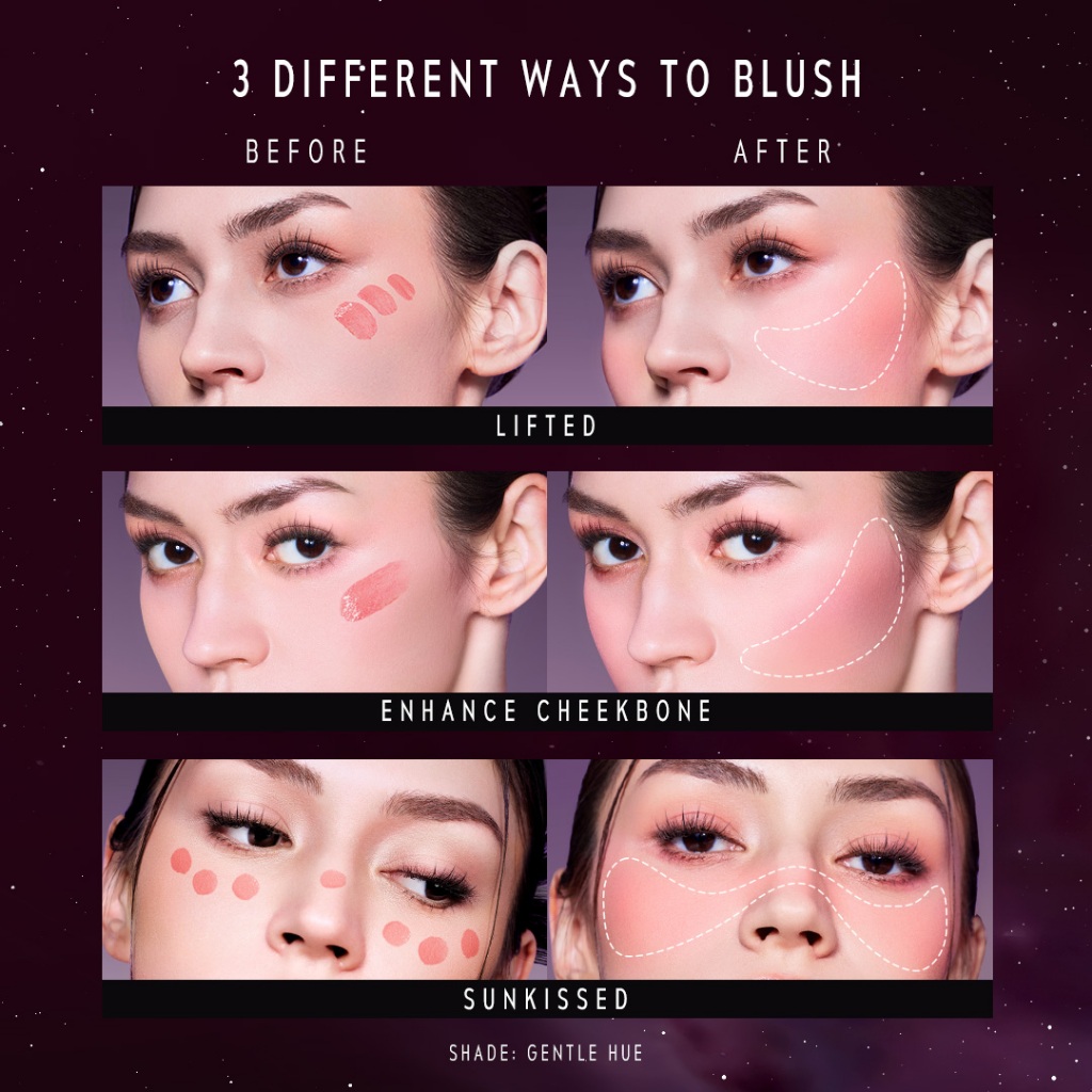 TIME PHORIA - Cheek Liquid Blush Cream Blusher Longlasting Highly-Pigmented Ultra-Blendable ...