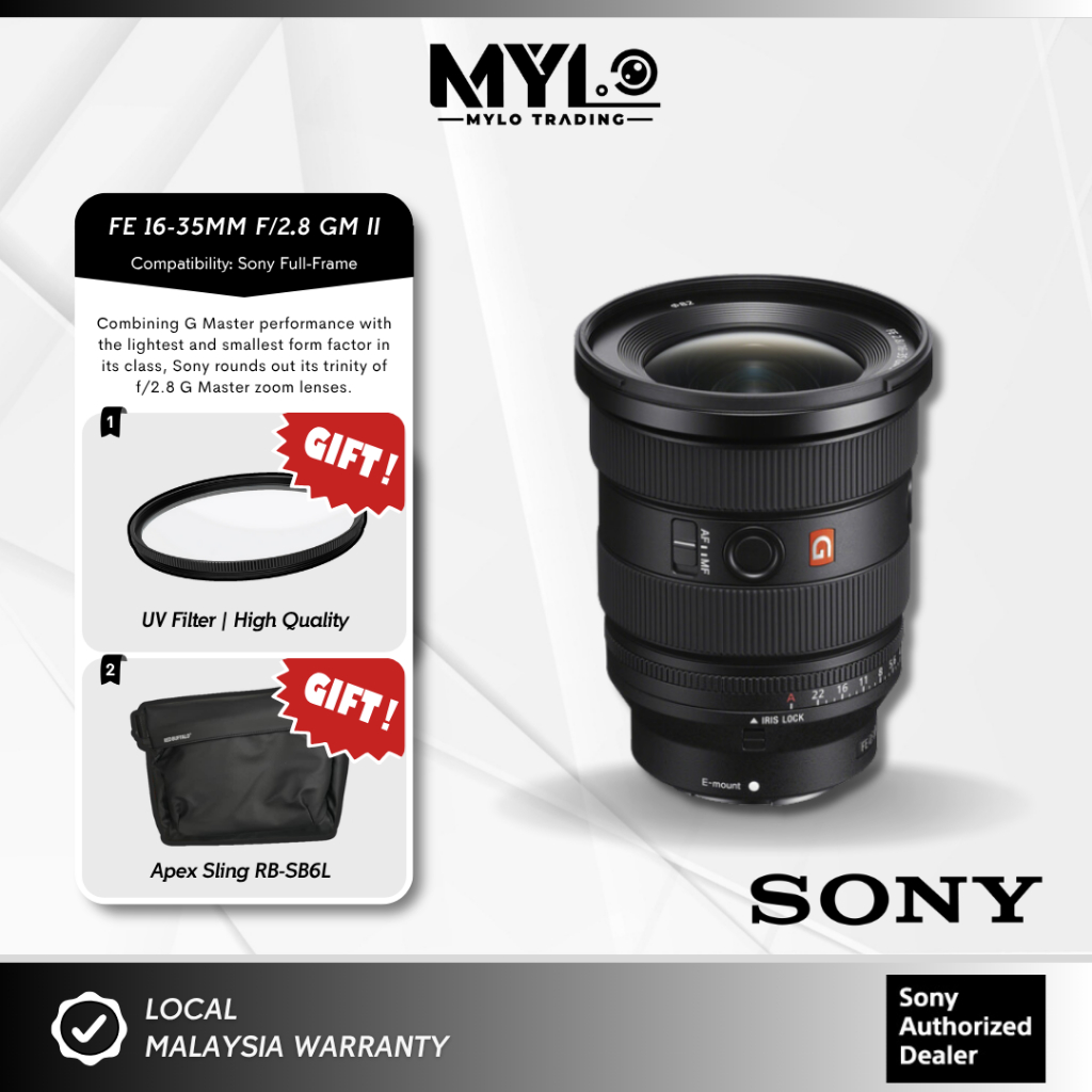 Sony FE 16-35mm f/2.8 GM II Lens - SEL1635GM2 Sony A7IV A7MK IV A7MK 4 ...