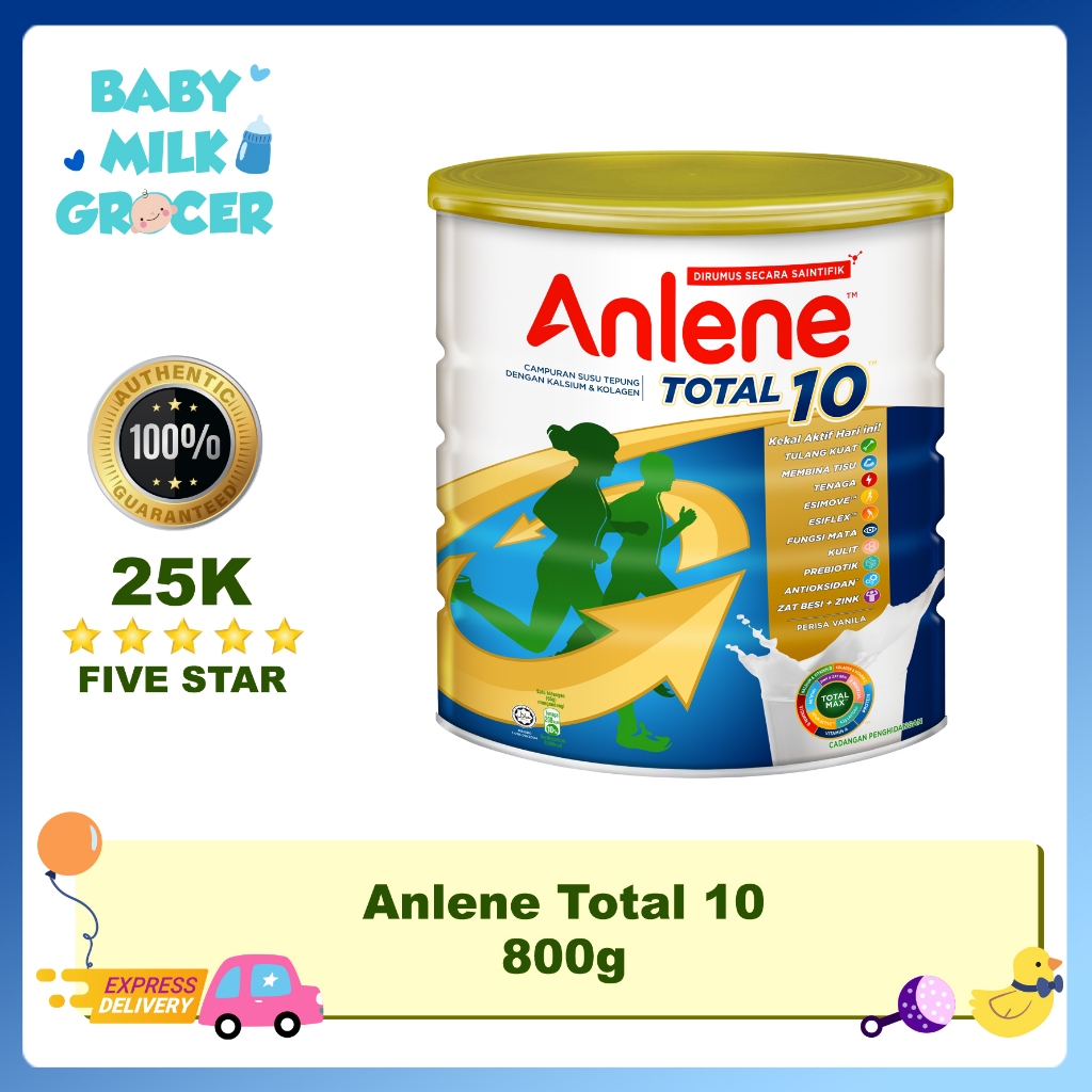 Anlene Total 10 High Calcium & Collagen Adult Milk Powder (800g ...