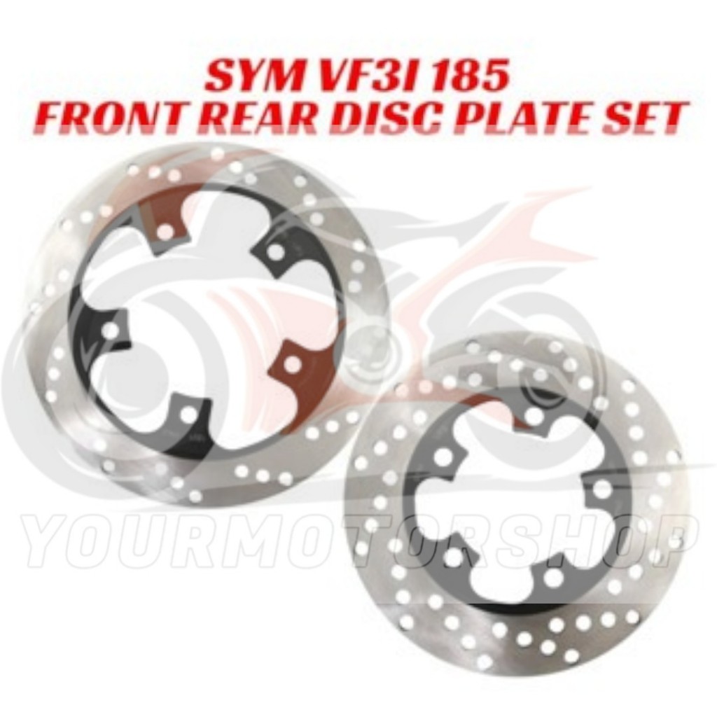 Sym VF3I 185 Front Rear Disc Plate Set Set Piring Disc Depan ...