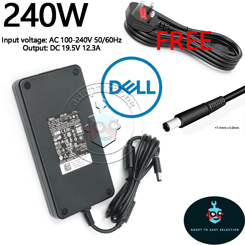Dell 240W AC Laptop Charger Compatible with G Series G3 G5 G7 G15 G16 ...