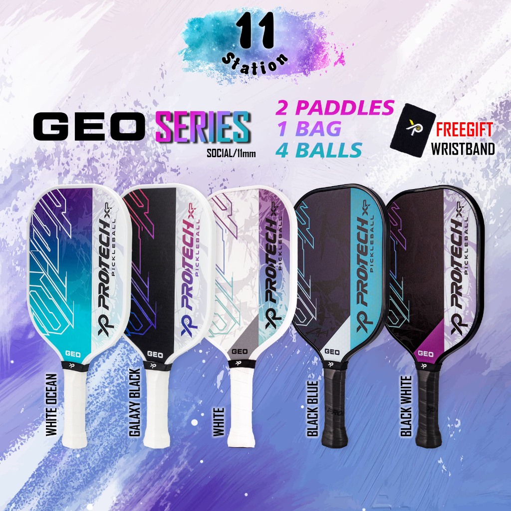 Protech XP Pickleball Combo Set"GEO Series" (Free Gift)(GEO Paddles x2 ...