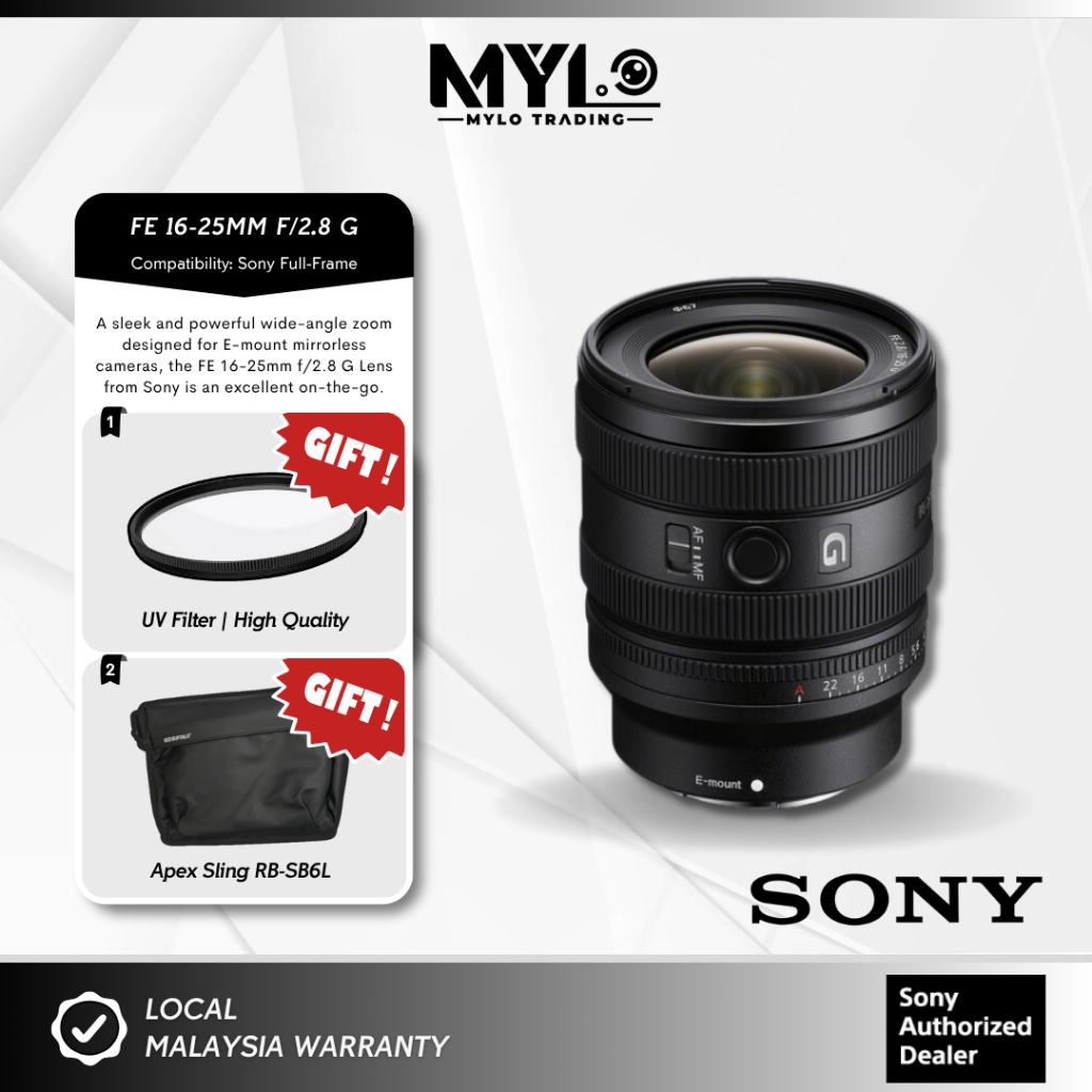 (READY STOCK) - Sony FE 16-25mm f/2.8 G Lens SEL1625G - Sony A7IV A7MK ...