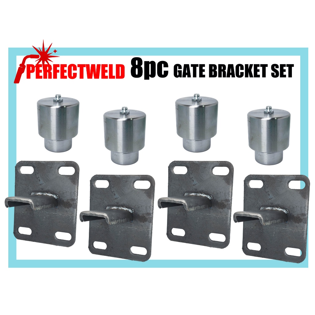 PERFECTWELD 8PC BRAKET PINTU PAGAR SET / BRACKET GATE SET / FOLDING ...