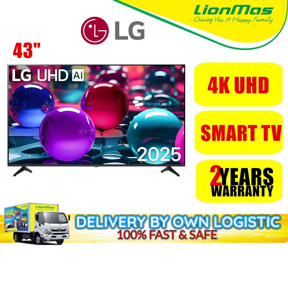 LG 43" 4K UHD AI SMART LED TV 43UA7350PSB | Shopee Malaysia