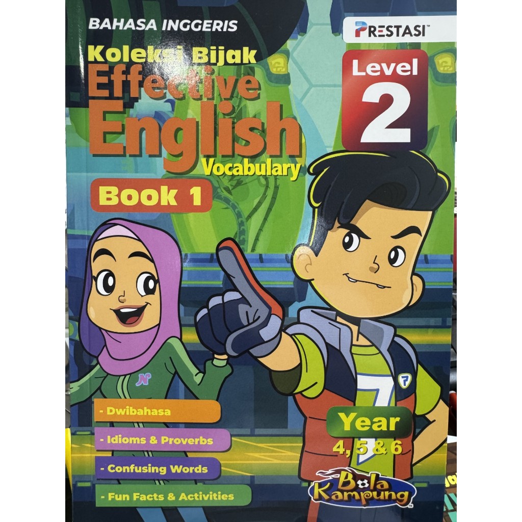 KOLEKSI BIJAK EFFECTIVE ENGLLISH VOCABULARY BOOK 1 LEVEL 2 YEAR 4,5,6 ...