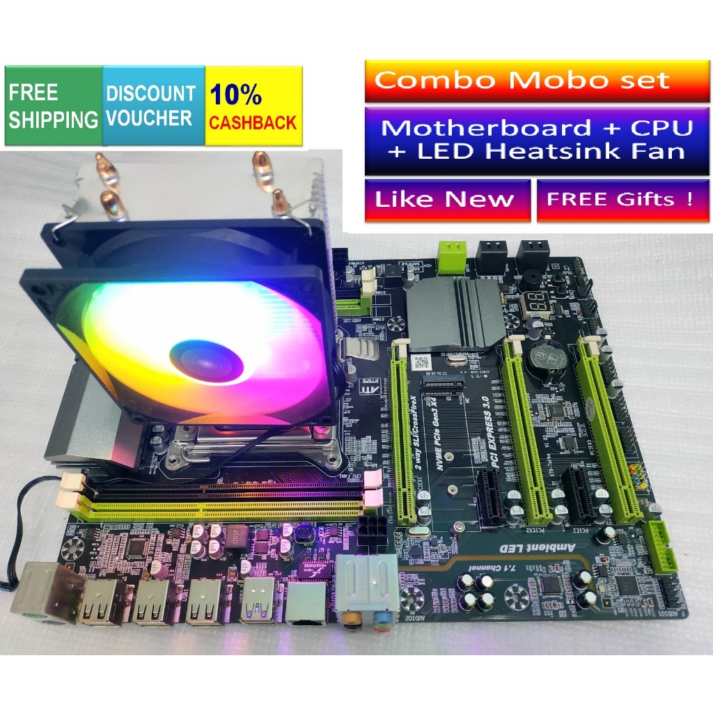 (90% New !!!) (Free 32GB RAM !!!) Gaming Combo Mobo Intel Xeon 20-Core ...