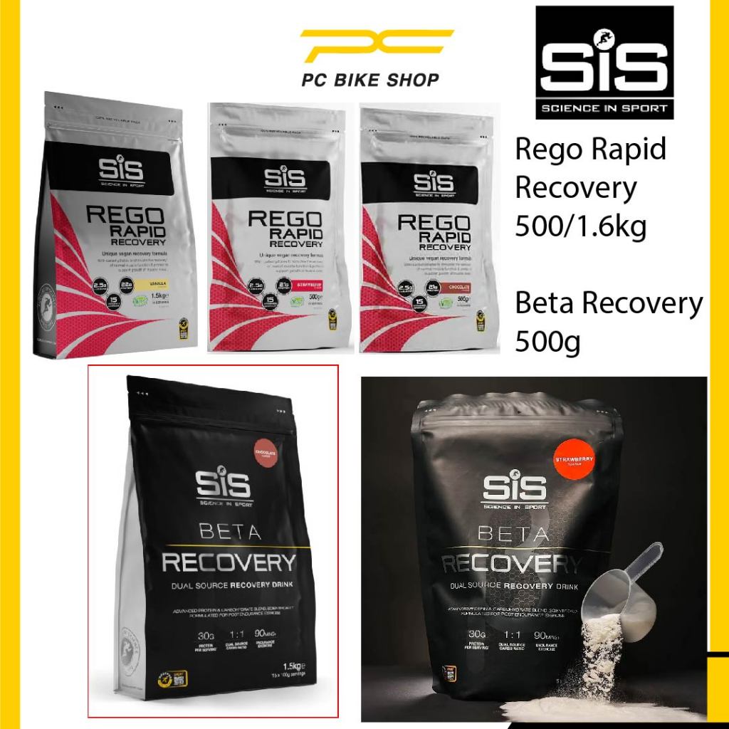 SIS REGO Rapid / BETA Recovery Powder 1.5kg/500g Protein Whey Halal Sport Running Cycling energy ...