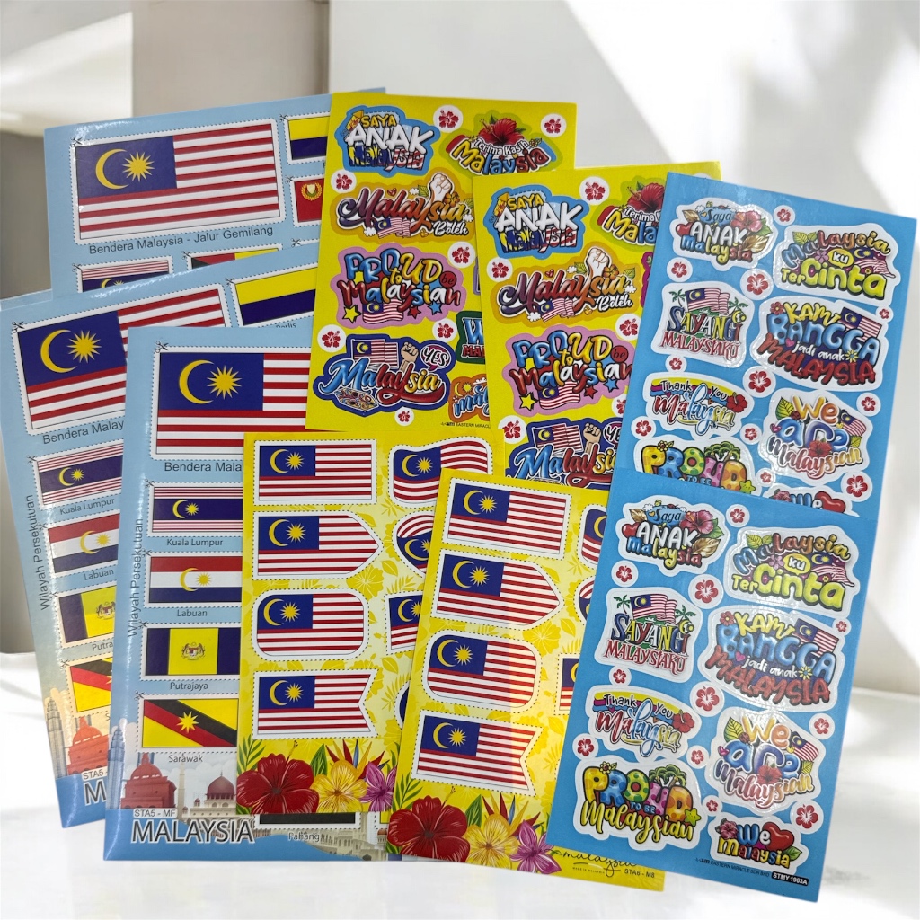 Ready Stock Sticker Bendera Negeri Malaysia Saya Anak Malaysia Sayangi ...