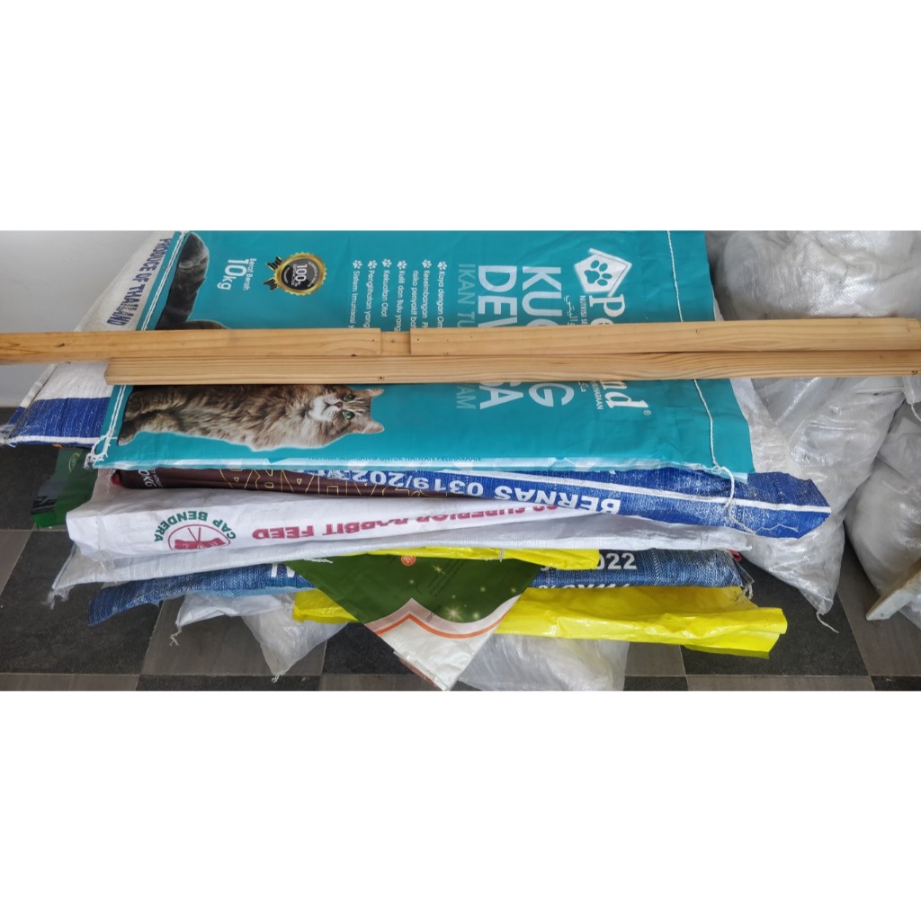 10 PCS Guni Plastik Terpakai / Used Plastic Gunny Bags | Shopee Malaysia