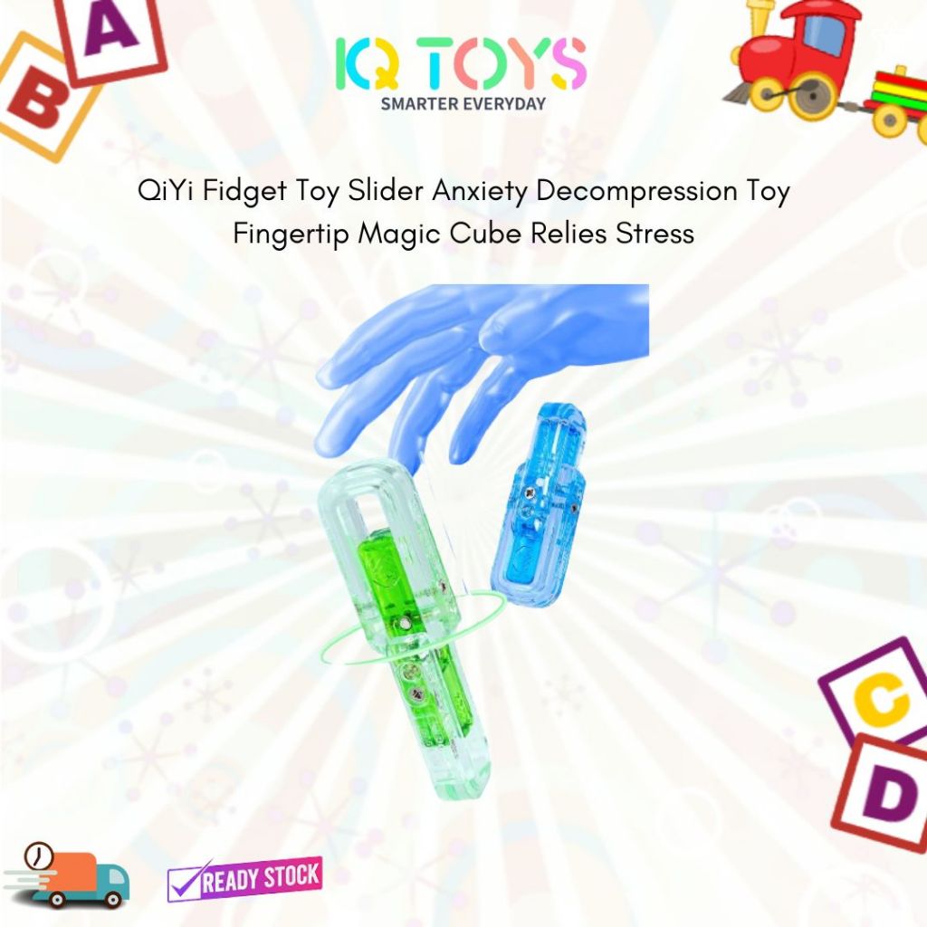 [IQ TOYS] QiYi Fidget Toy Slider Anxiety Decompression Toy Fingertip ...