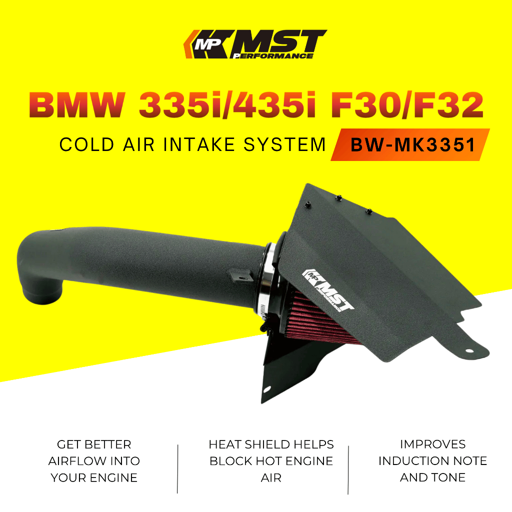 MST 2012-2016 BMW 335i/435i F30/F32 Cold Air Intake system (BW-MK3351 ...