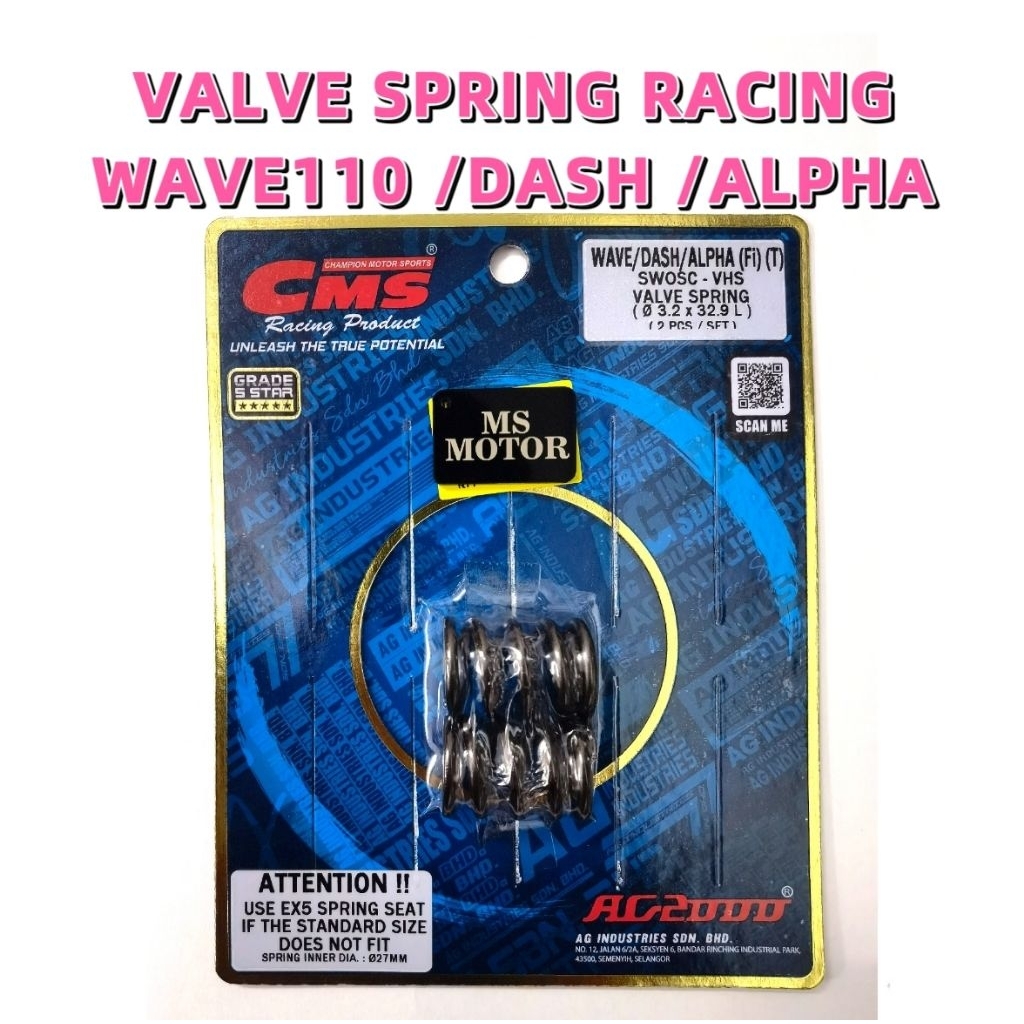 WAVE110 RACING VALVE SPRING CMS RACING WAVE 110 DASH ALPHA DREAM110 | Shopee Malaysia
