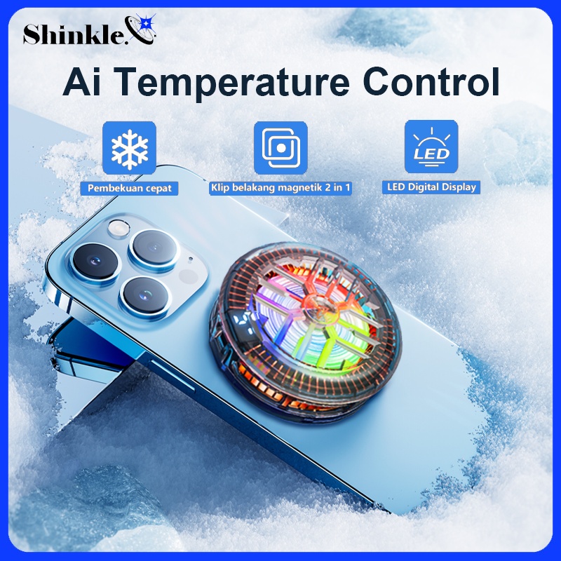 Shinkle Semiconductor Mobile Phone Cooler RGB Gaming Radiator Cooling ...
