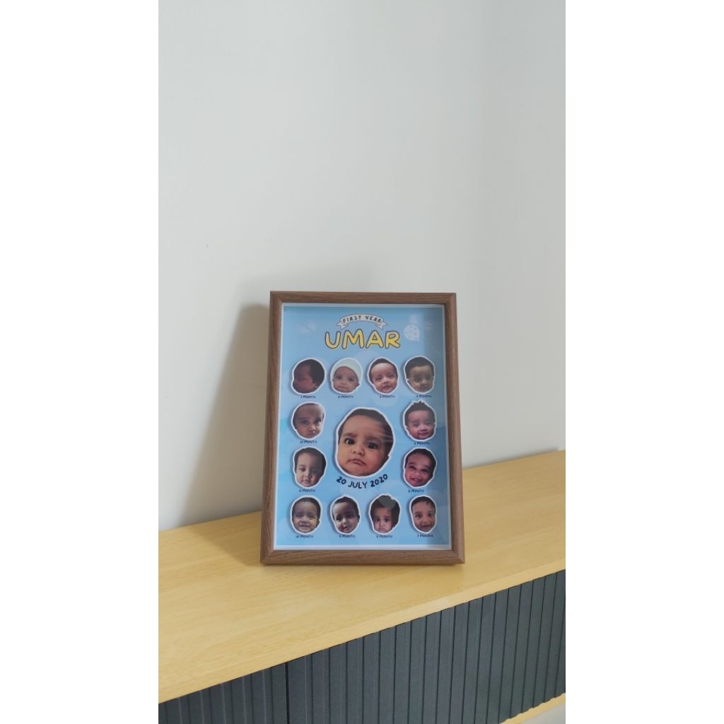 BABY FIRST YEAR FRAME/ BINGKAI GAMBAR BABY TAHUN PERTAMA KELAHIRAN ...