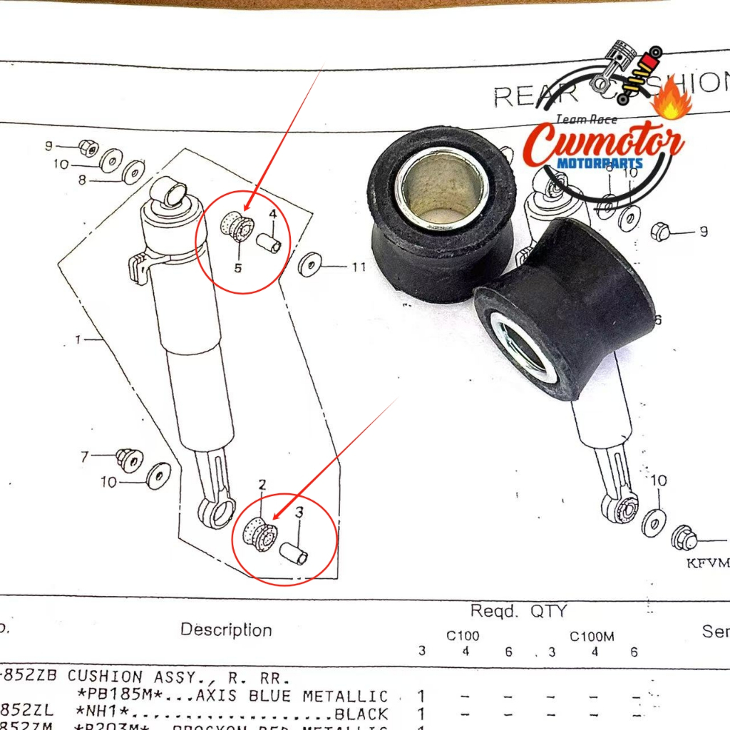 EX5 GETAH EKSOBER DUA BIJI ABSORBER BUSH GETAH ABSORBER (2PC/1SET ...