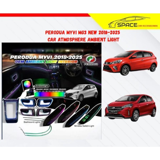 PERODUA MYVI 2018-2024 OEM INTERIOR LED AMBIENT LIGHT LAMP LIGHTS DRL ...