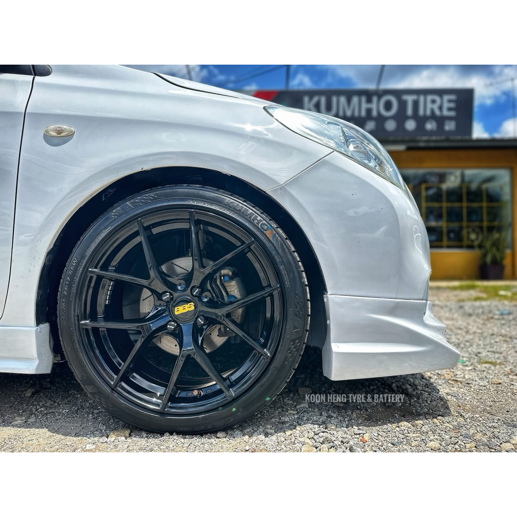 New Car Sport Rim Thailand BBS Wheels 17x8J 4x100 Et38 Gloss Black - Ready Stock | Shopee Malaysia