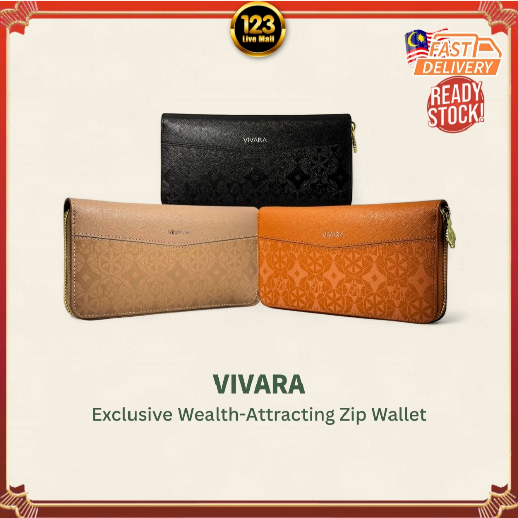 123 | VIVARA Zippered Feng Shui Wallet 拉链款招财聚满包 | Money Attract Wealth Fortune Business Income ...
