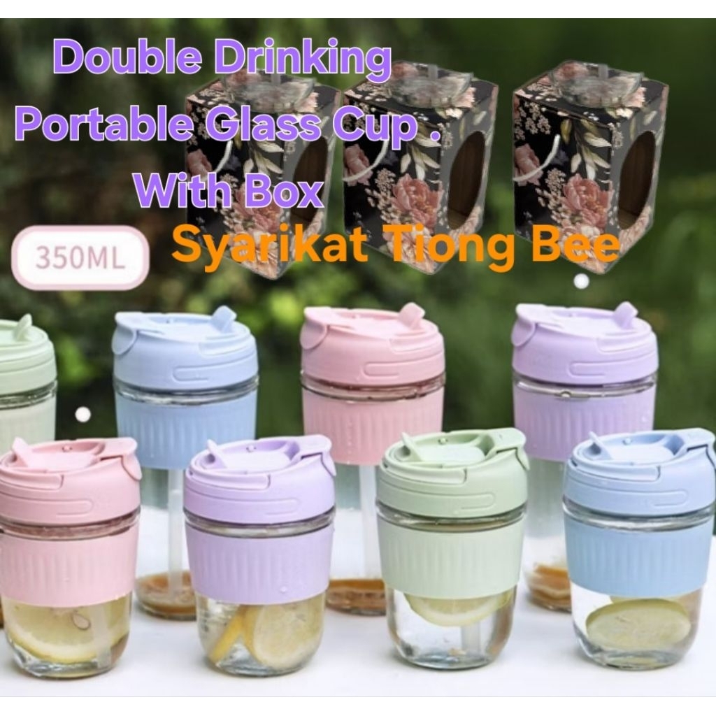 Shaker tumbler Water Cup Macaron Double Drink Cup Coffee Cup With Straw ...