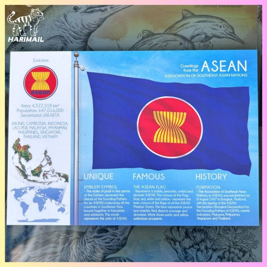 FOTW | Original Flags of the World ASEAN | Postcard/Poskad/明信片 ...