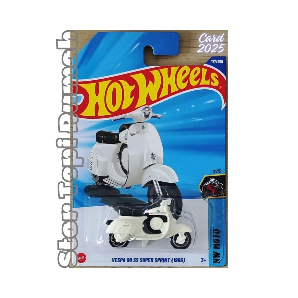 Hot Wheels Vespa 90 SS Super Sprint 1966 [HW 66 Motor Motorcycle Moto ...
