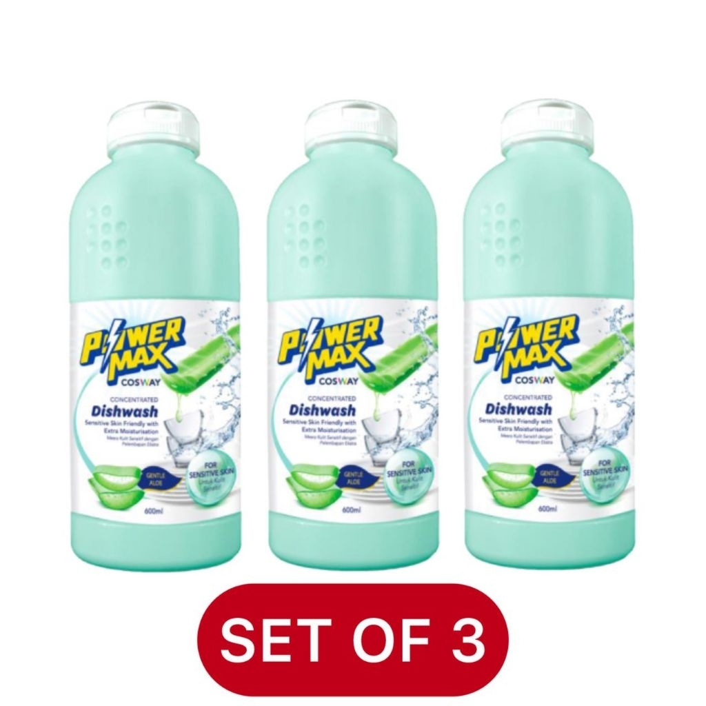 (3 Units) Dishwash / Dishdrop Cosway for Sensitive Skin (600ml each ...