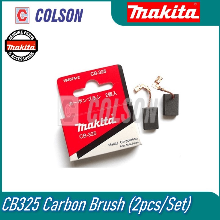 COLSON MAKITA CB325 Carbon Brush (2pcs/Set) for HR2470 HR2630 9553HNG ...