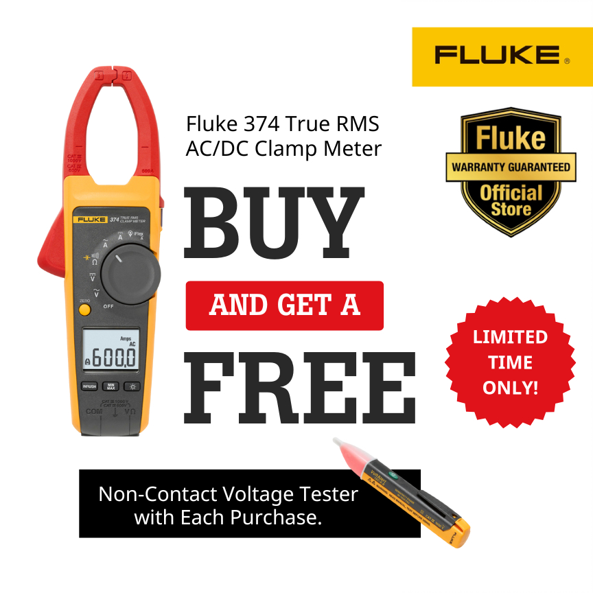 Fluke 374 True RMS AC/DC Clamp Meter | Shopee Malaysia