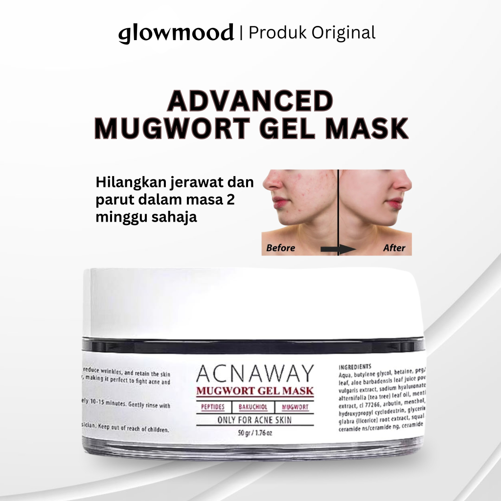 Acnaway Mugwort Acne Gel Mask Anti Pores Gel Mask Mugwort Mask Brighten ...