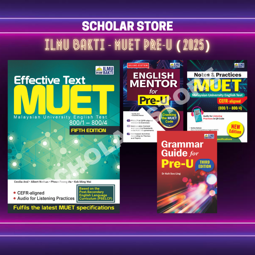 [SCHOLARSTORE] MUET FOR PRE U : BUKU RUJUKAN & LATIHAN - MUET STPM ...